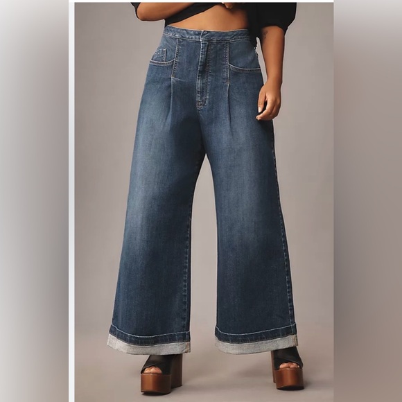 Pilcro | Jeans | Anthropologie Pilcro Emory Pleated High Rise Wide Leg ...